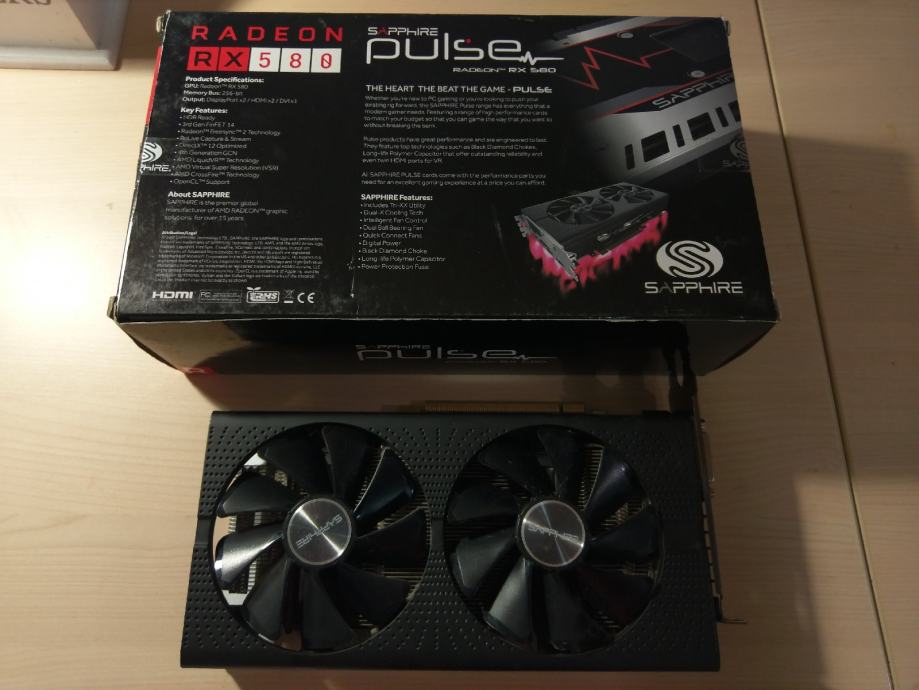 AMD RX 580 Sapphire pulse OC edition 4 GB GDDR5
