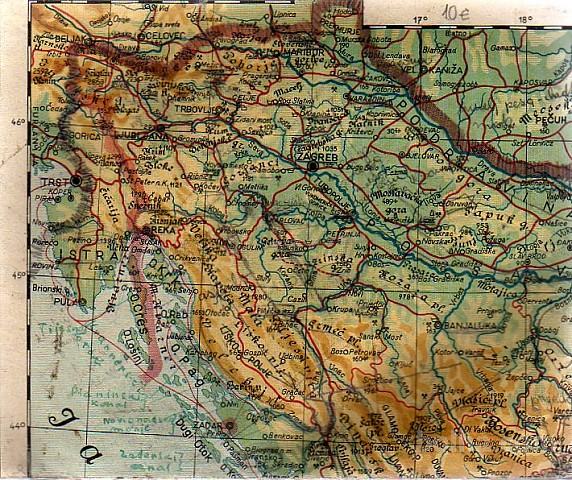 ZEMLJEVIDI KRALJEVINE JUGOSLAVIJE, 1930/40