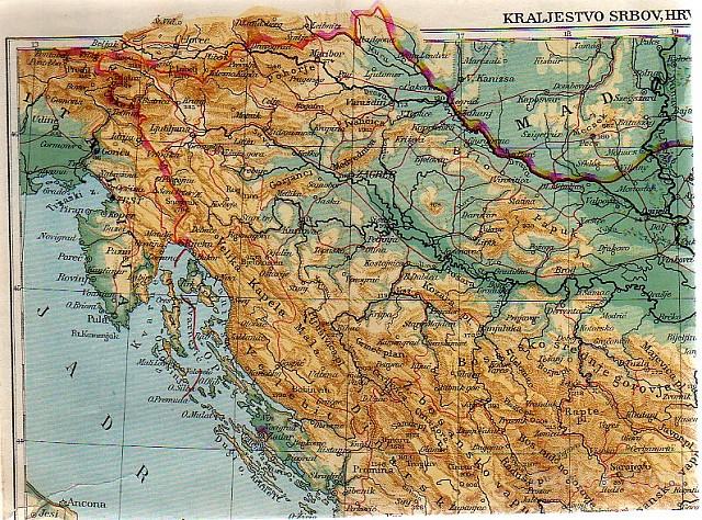 ZEMLJEVIDI KRALJEVINE JUGOSLAVIJE, 1930/40