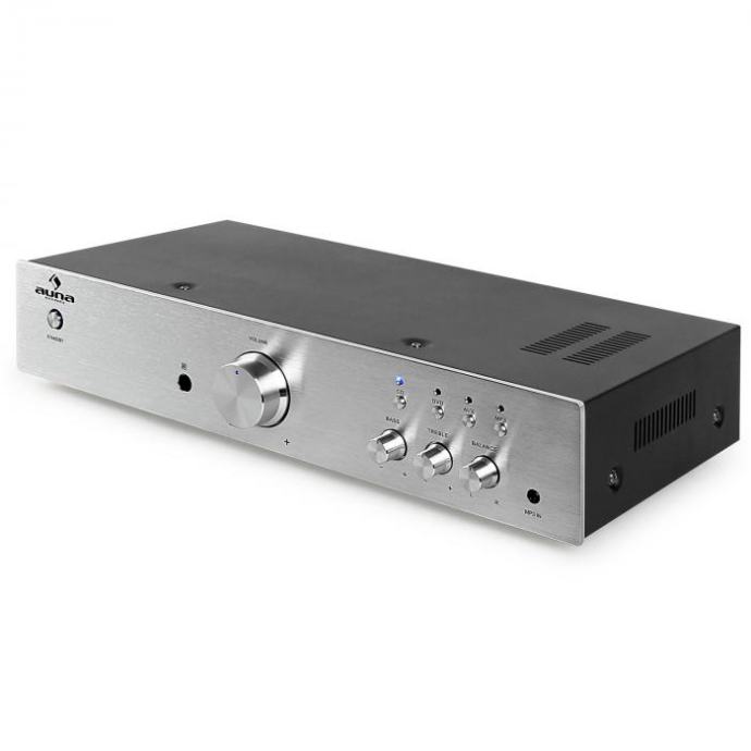 Auna AV2-CD508 HiFi ojačevalnik, srebrna
