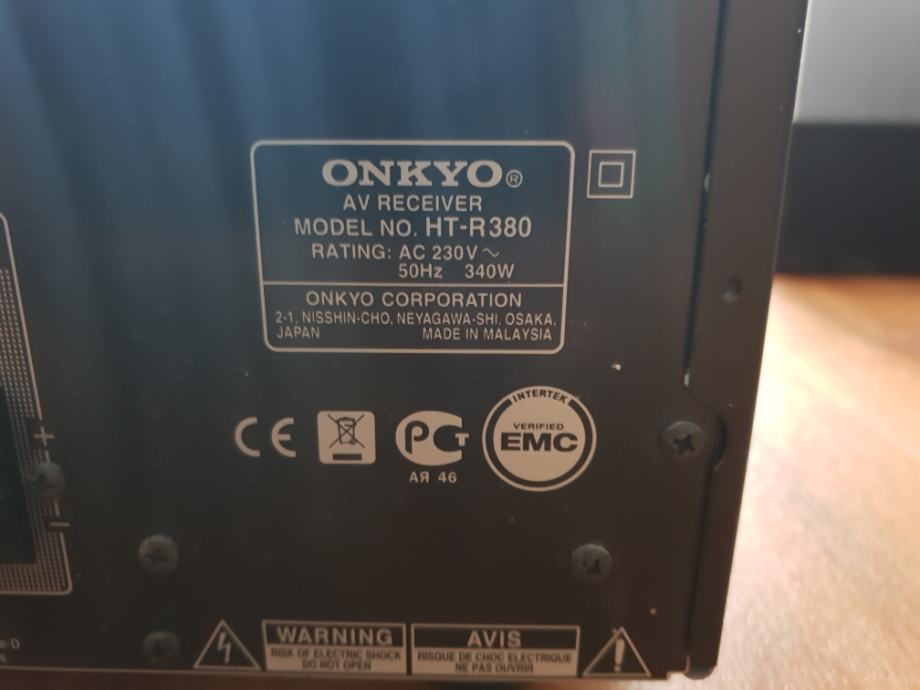 AV SPREJEMNIK ONKYO model HT -R380
