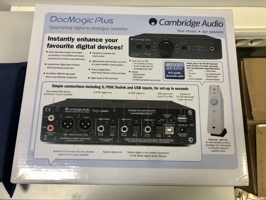 Cambridge Audio predojačevalec DAC Magic plus NOV, zapakiran