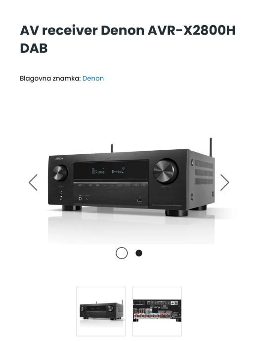 Denon sprejemnik AVR-X2800 DAB