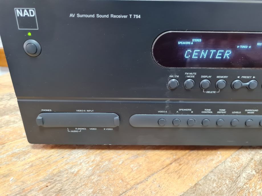 NAD T754, 6.1 RECEIVER