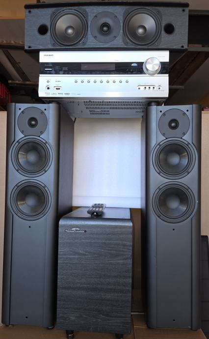 THX Onkyo TX-SR608 + Jamo 477a (4Ω, Denmark) + Center 160 + SW-400E