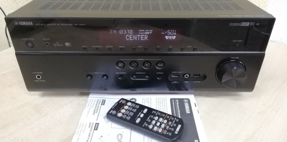 YAMAHA RX-V677, 7.2 AV RECEIVER, HDMI, USB, WI-FI, 4K, AirPlay