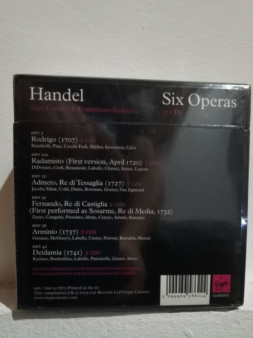 15 CD OPERA HANDEL ALAN CURTIS