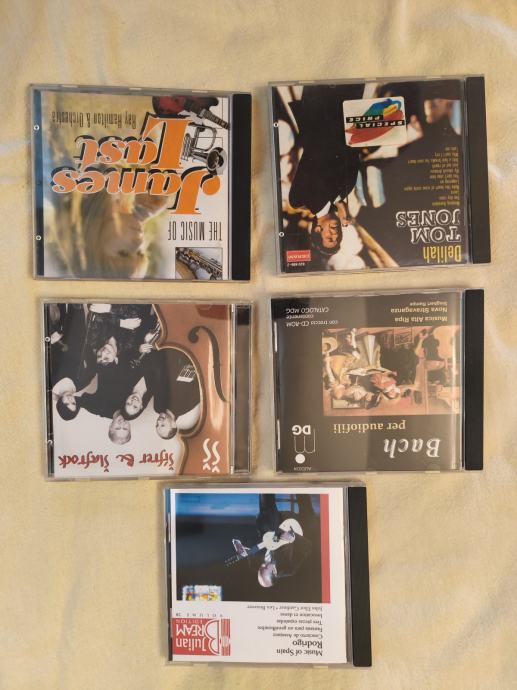 CD PLOŠČE, BACH,TOM JONES, JAMES LAST, RODRIGO,ANDREJ ŠIFRER