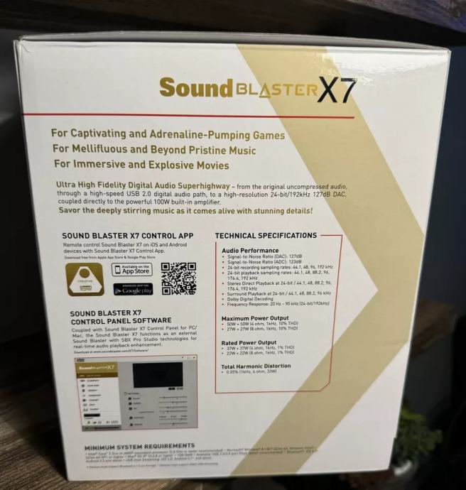 Creative SOUND BLASTER X7 White - omejena izdaja