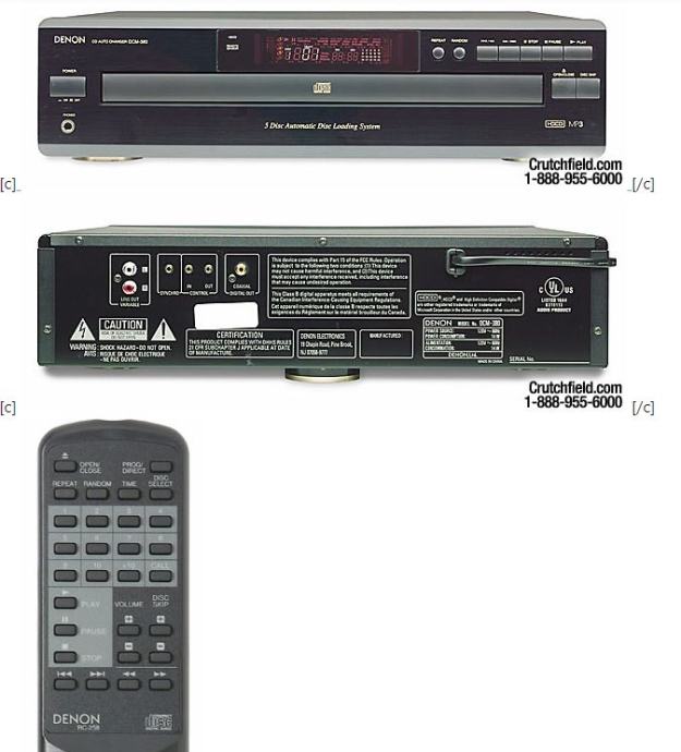 DENON ojačevalec PMa 720 ,DENON 5 Disc CD