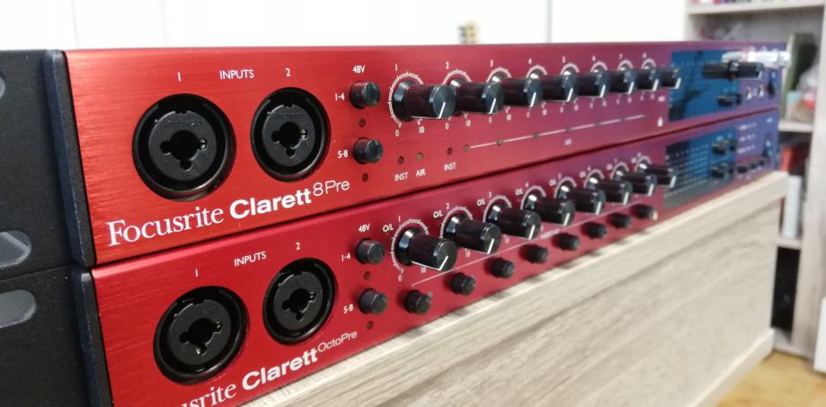 Focusrite Clarett 8Pre (TB) + Octo 8Pre Audio Interface/Preamp