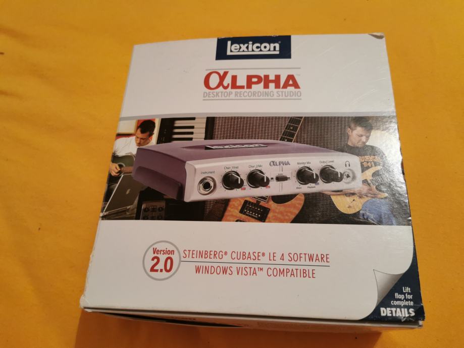 Lexicon Alpha Audio Interface - Avdio vmesnik - Zvočna kartica USB
