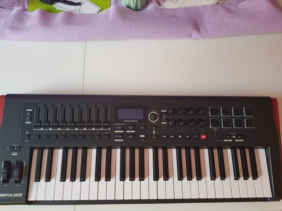 Novation Impulse midi keyboard, 49 tipk
