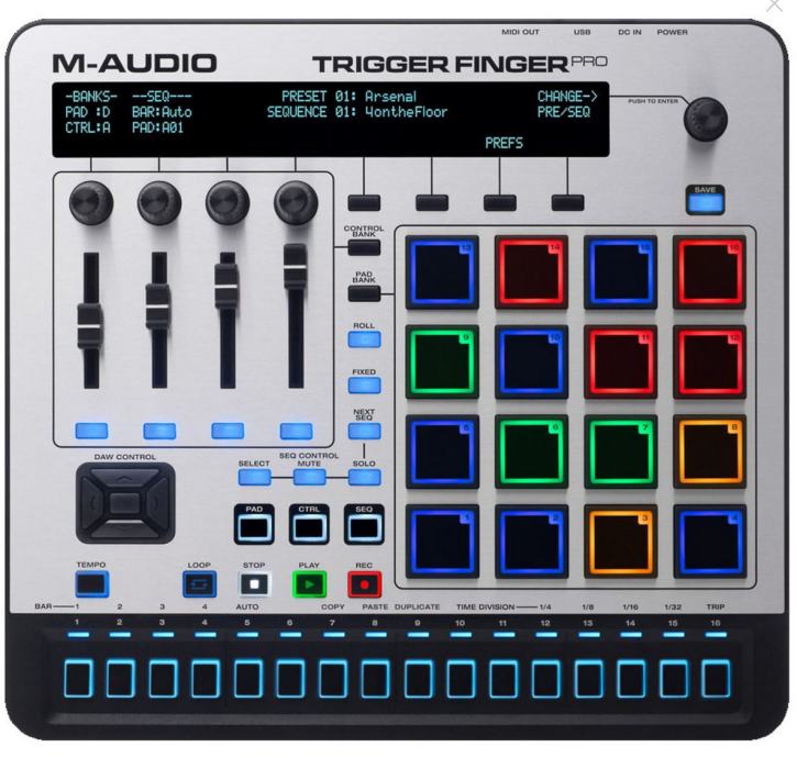 M AUDIO TRIGGERFINGER PRO