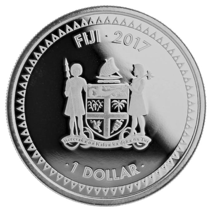 1 oz SREBRNIK - Fiji 2017 Hokusai THE GREAT WAVE veliki val (otaku)