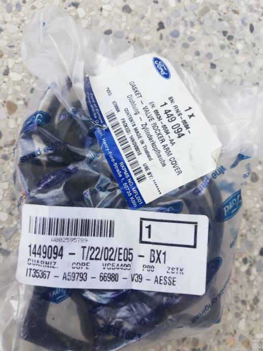 1449094 Ford ranger Mazda bt50 tesnilo pokrova ventilov