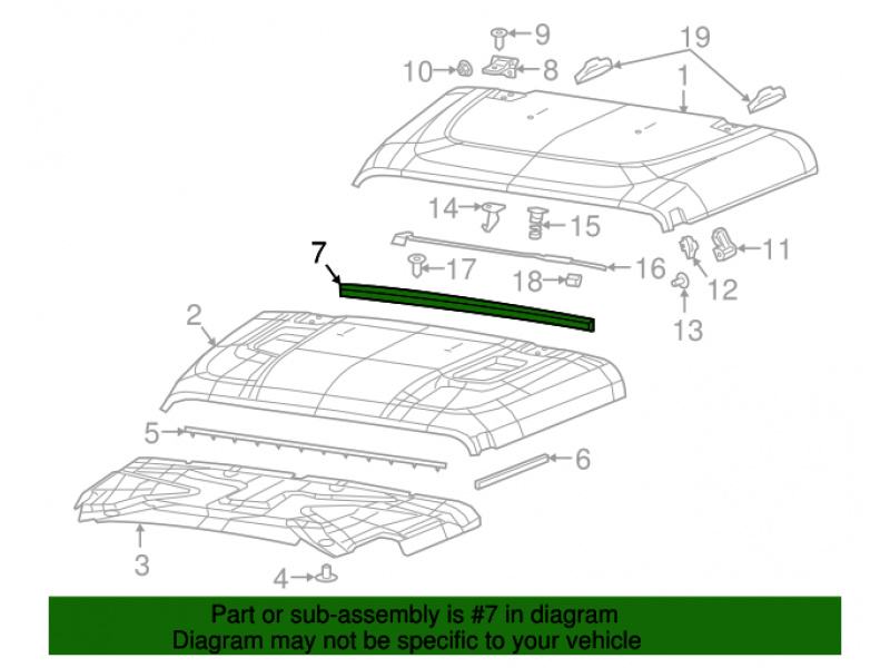 2018-2022 Jeep Wrangler Hood Seal (68271739AB)