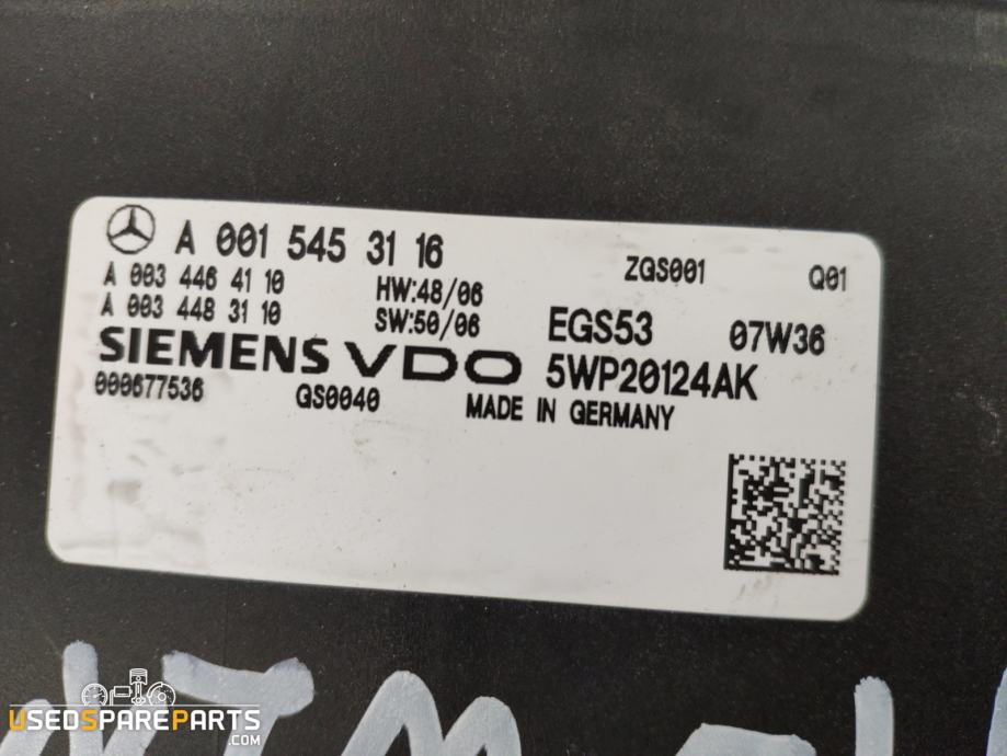 ECU MENJALNIKA MERCEDES-BENZ E-CLASS W211 2008