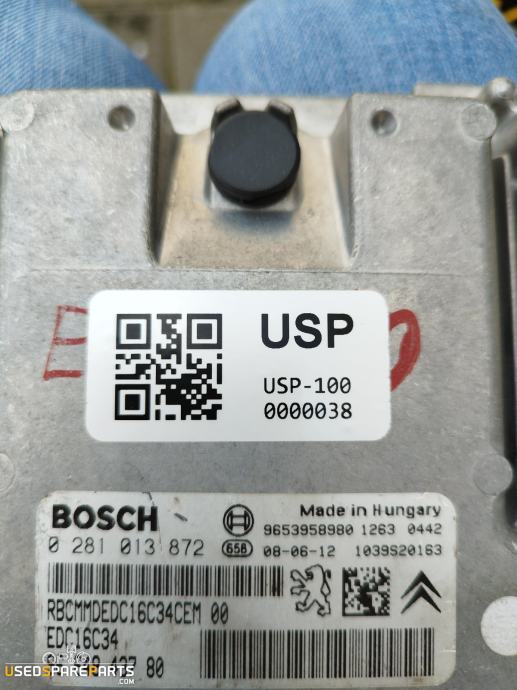 ECU MOTORNI RAČUNALNIK EDC16C34, CITROEN C5 1.6HDI 2008