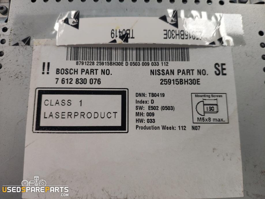 RADIO NAVI NISSAN QASHQAI 2012