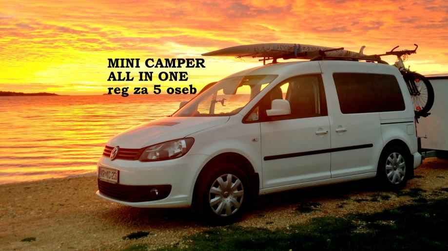 VW CADDY MINI CAMPER- VEČNAMENSKO VOZILO-ALL IN ONE