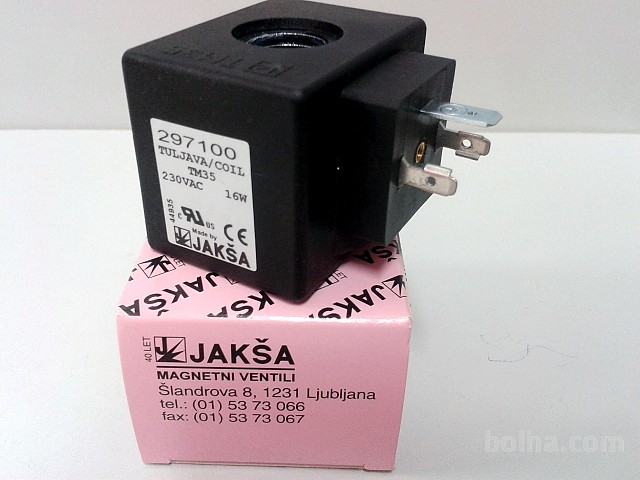 Tuljava JAKŠA TM35 230VAC za elektro magnetni ventil