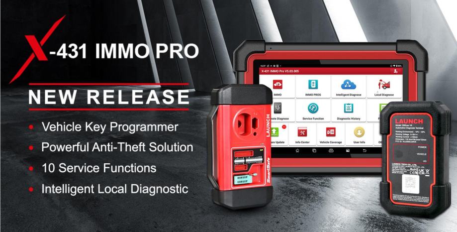 Launch X-431 IMMO PRO inteligentni programator ter diagnostika