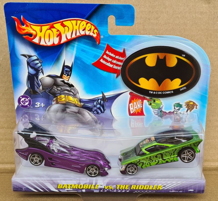 Hot Wheels Batmobile vs the Riddler