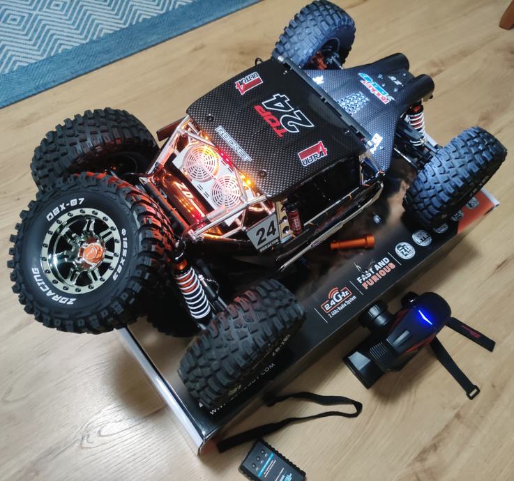 ZD Racing DBX-07 1:7 fiber grey 80km/h 4x4 avto ESC 150a brushle
