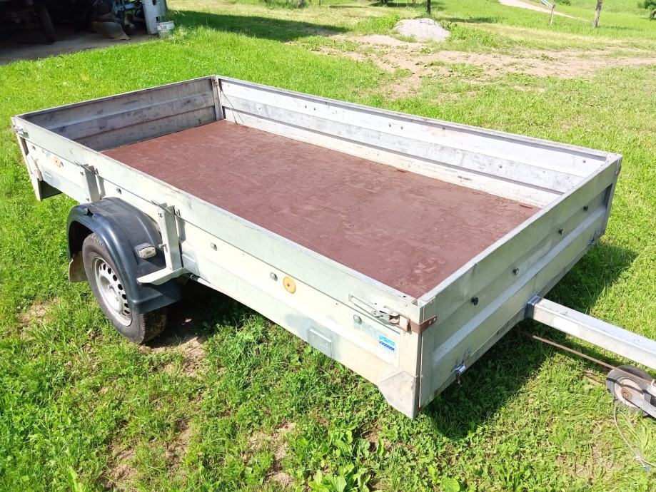 Avto prikolica Pongratz 300x150cm naletna