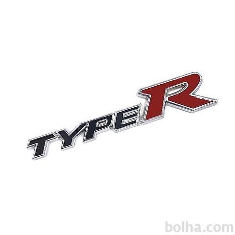 Honda Type-R emblem logo krom