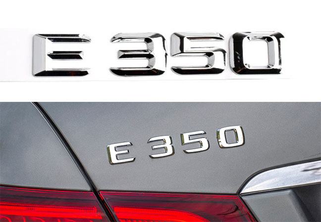 Mercedes E350 emblem krom