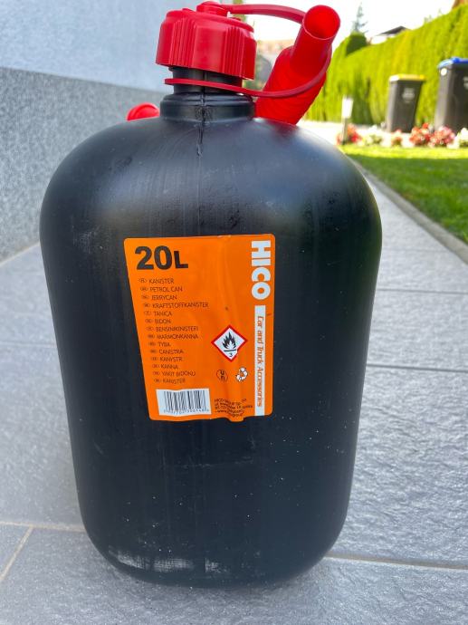 Posoda za bencin, 20 litrov, NOVA
