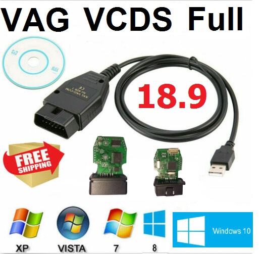 VAG COM DIAGNOSTIKA VW VCDS BEST FULL CHIP EOBD2 2019 PRO