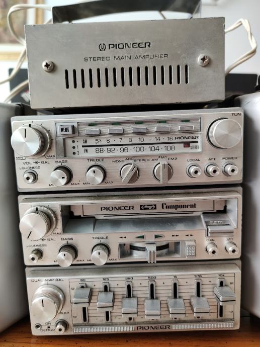 Pioneer Component vintage retro starodobnik avtoradio kasetofon