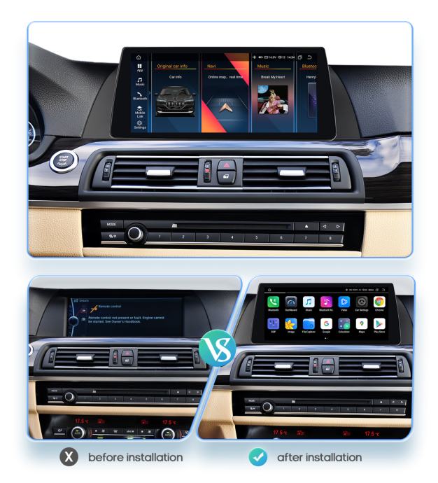 Avtoradio Android BMW serije 5, F10/F11 (13-16) NBT