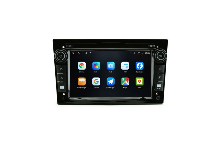 Avtoradio Android Opel AVC 7˝ 4GB T72 Black Radio Navigacija