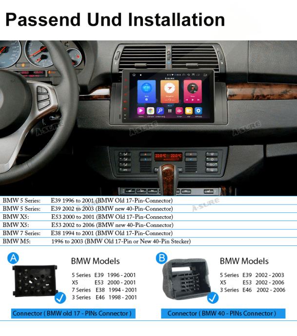 BMW 3 E46 M3 ORIGINAL NAVIGACIJA 2din Radio ANDROID MULTIMEDIJA