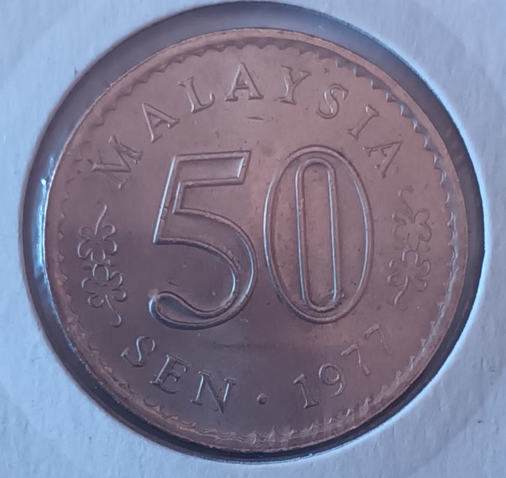 MALAYSIA 50 SEN 1977