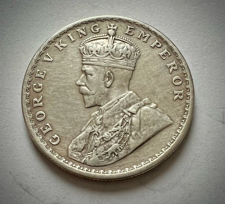 SREBRNIK - Britanski Imperij - Indija 1 rupija rupee 1919 (otaku)
