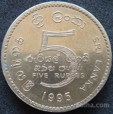 Šri Lanka 5 Rupees 1995