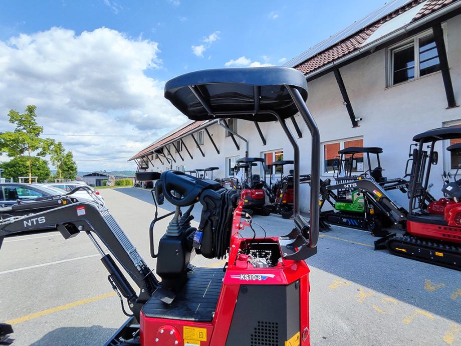 Mini Bager goseničar NTS 1.0-KS, DIZEL, Lomljiva roka, Mehanski prst