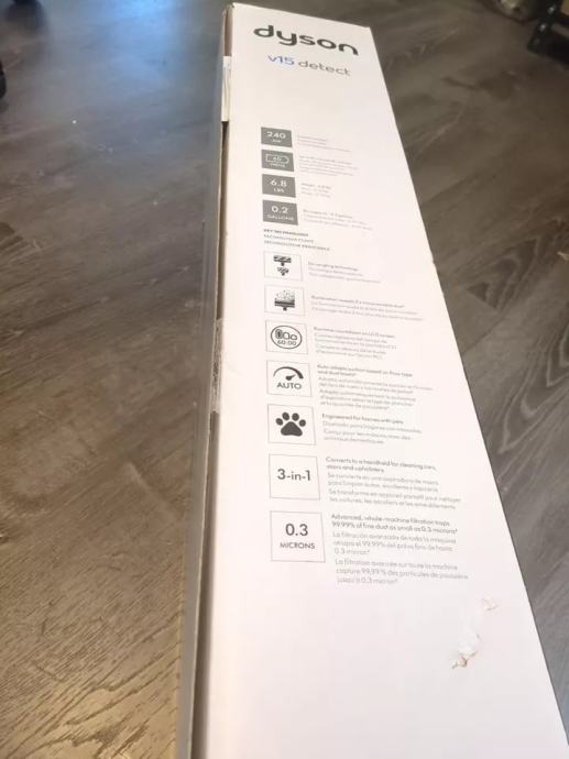 Neu Dyson v15 Detect Kabelloser Stielstaubsauger SV47 Nickel