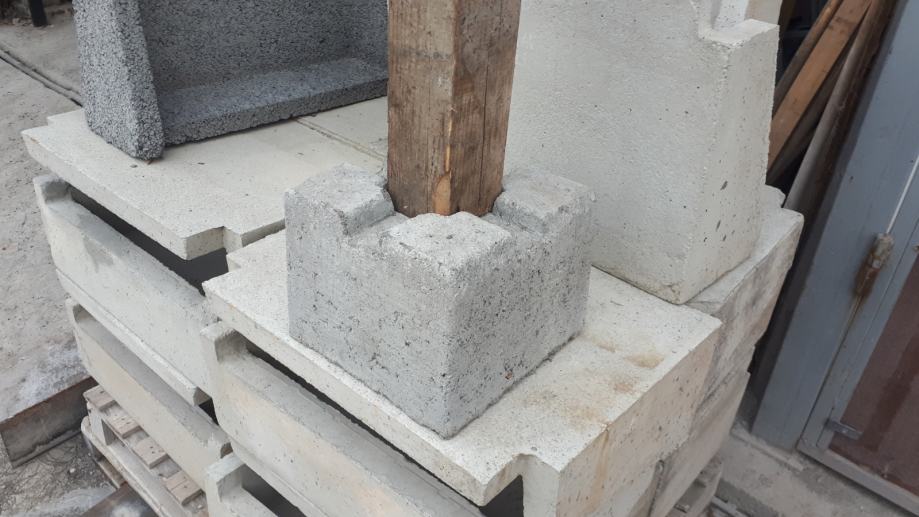 Betonski podstavek za podest, 25x25x20 cm (za leseno teraso, itd...)
