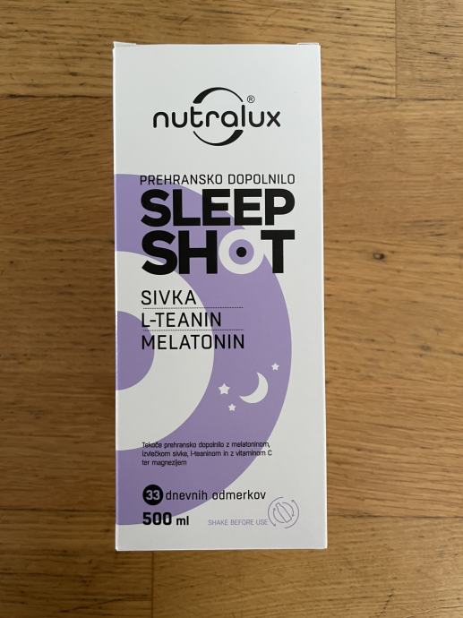 Naravno prehransko dopolnilo za lažje spanje Sleep Shot