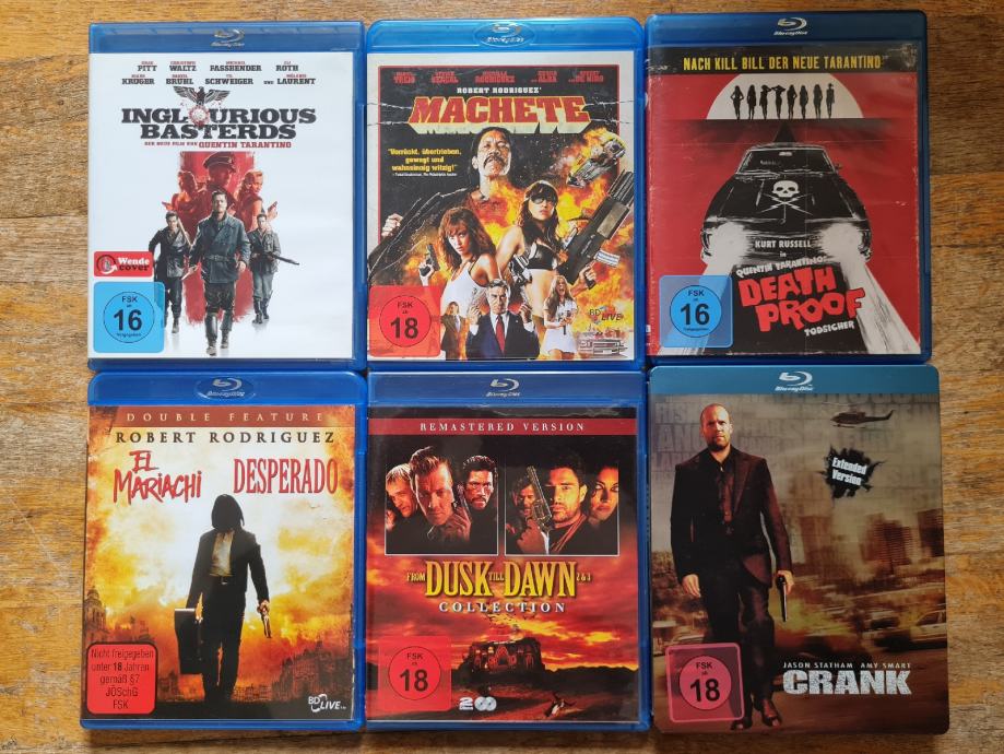 BLU-RAY filmi, 18 kom.