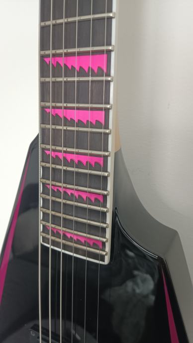 ESP Edwards E-AL-166 Pink Sawtooth Alexi Laiho Signature