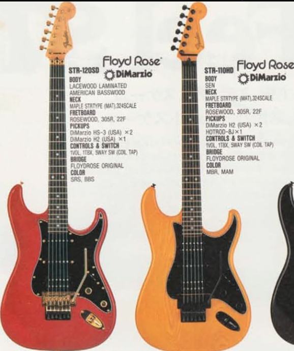 Fender Stratocaster Pro-Feel STR-120 SD 1991 Floyd Rose Japan