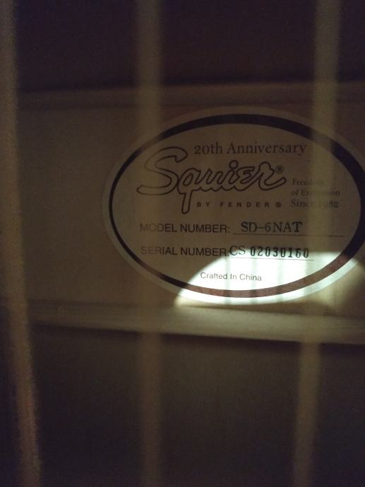 Kitara Squier SD-6NAT