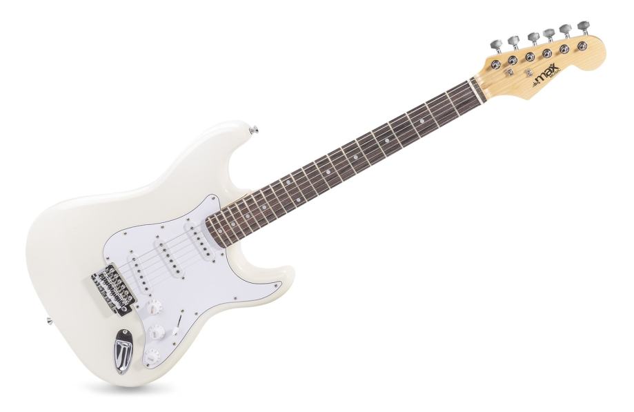 MAX GIGKIT WHITE Električna kitara električne kitare SET KOMPLET